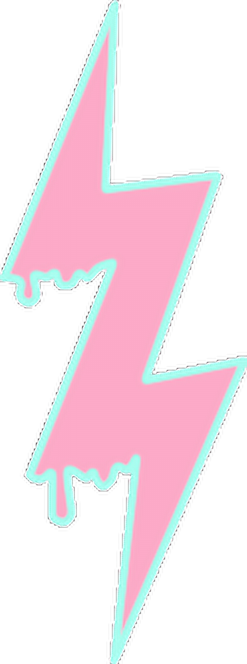 Pink Lightning Bolt Drawings
